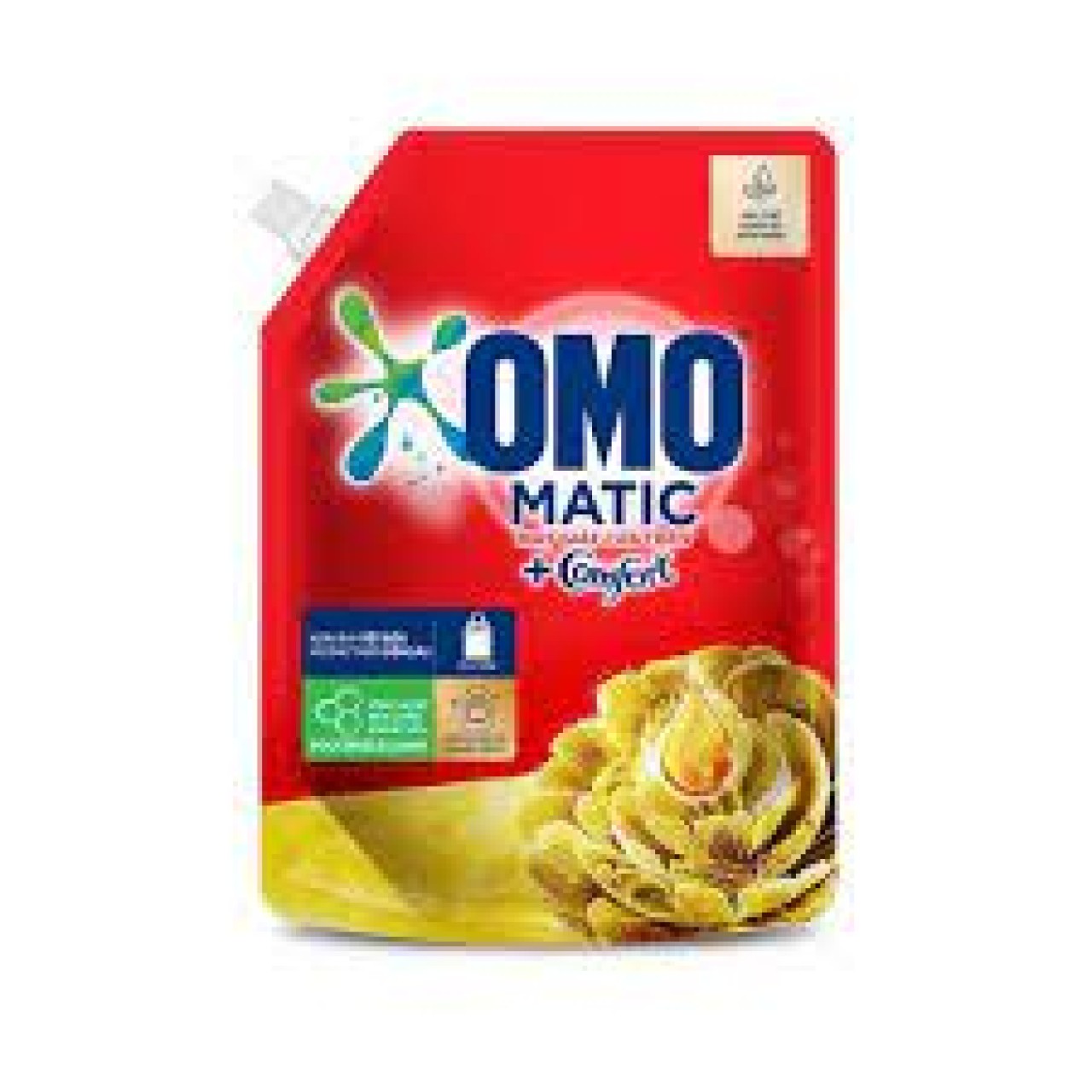 Túi Nước Giặt Omo Matic Comfort Hương Tinh dầu thơm 2.2kg, OMO洗衣精 紅金 2.2kg